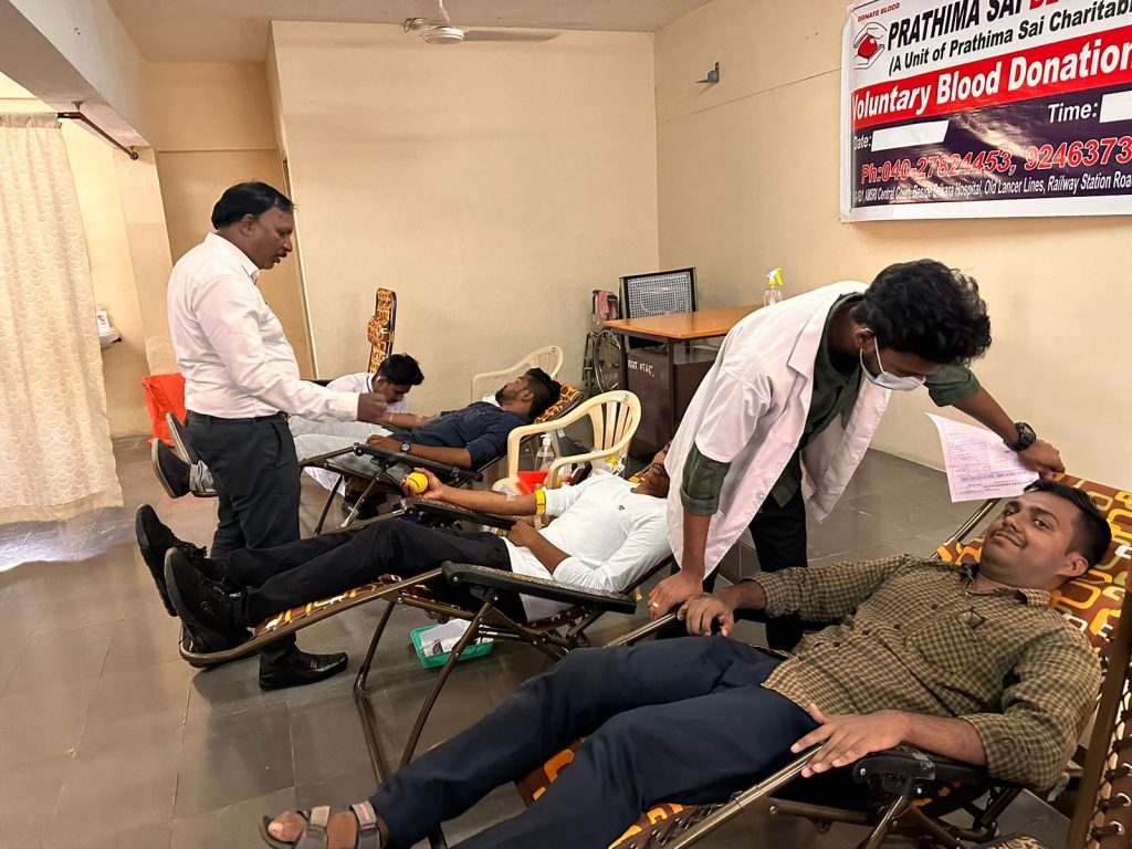 Successful Blood Donation Camp at MGIT in Collaboration with Lions Club and NSS Unit - MGIT