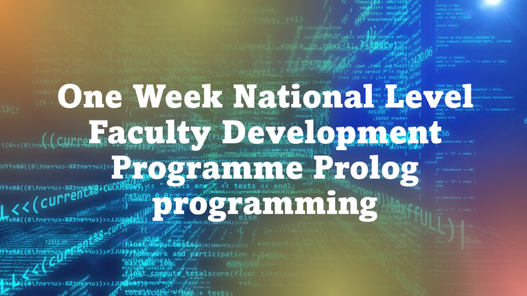 One Week National Level Faculty Development Programme Prolog programming - MGIT