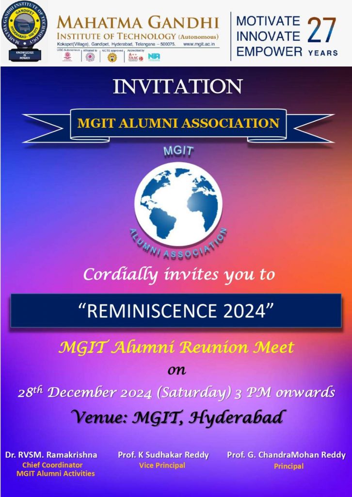 MGIT Alumni Reunion Meet - MGIT